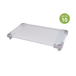 ABC Compact Stacking Bed Grey Set of 10