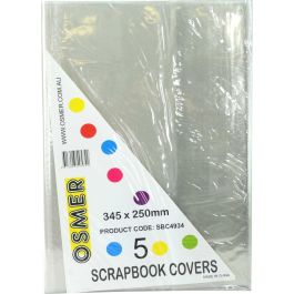 Scrapbook Cover Clear Pk5