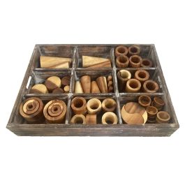 Loose Parts Tray Naturals 72 Pcs