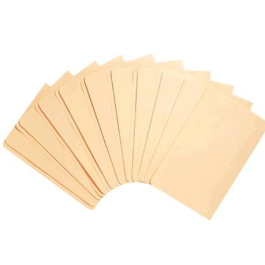 Manilla Folders - A4 Standard Buff Pk100