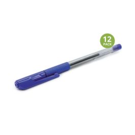 Deli Grip Pen 1mm Blue Box of 12