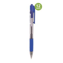 Deli Retractable Ball Pen M/Blue Box of 12