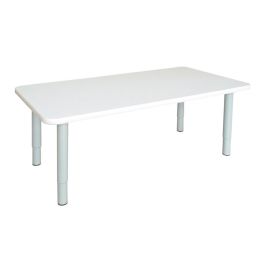 Rectangle Table 1200 x 750mm White Junior Legs 50cm