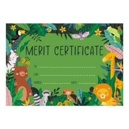 Jungle Animals Card Certificates Pack of 20