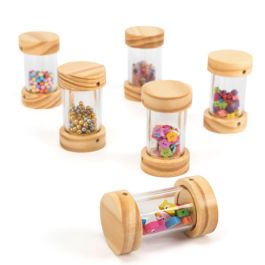 Wooden Stackable Rattles Pack of 6