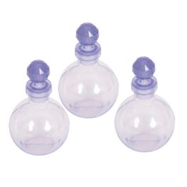 Clear Potion Bottles Pack of 3