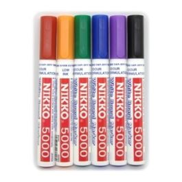 Whiteboard Markers Nikko Wallet 6 Assorted